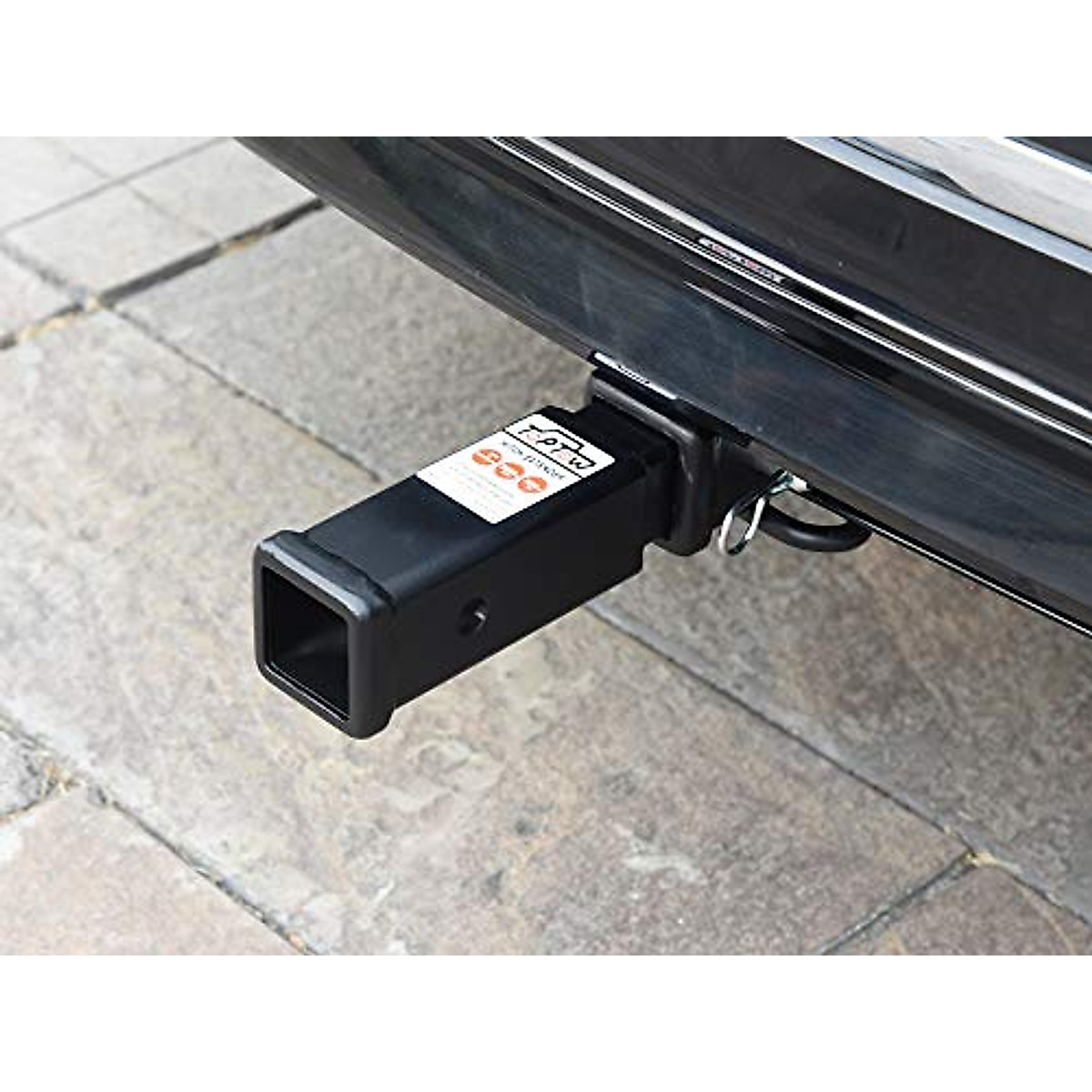 TOPTOW Hitch Extender, Fits for 2 inch Receiver, 7 inch Extension Length, with 5/8 inch Hitch Pin