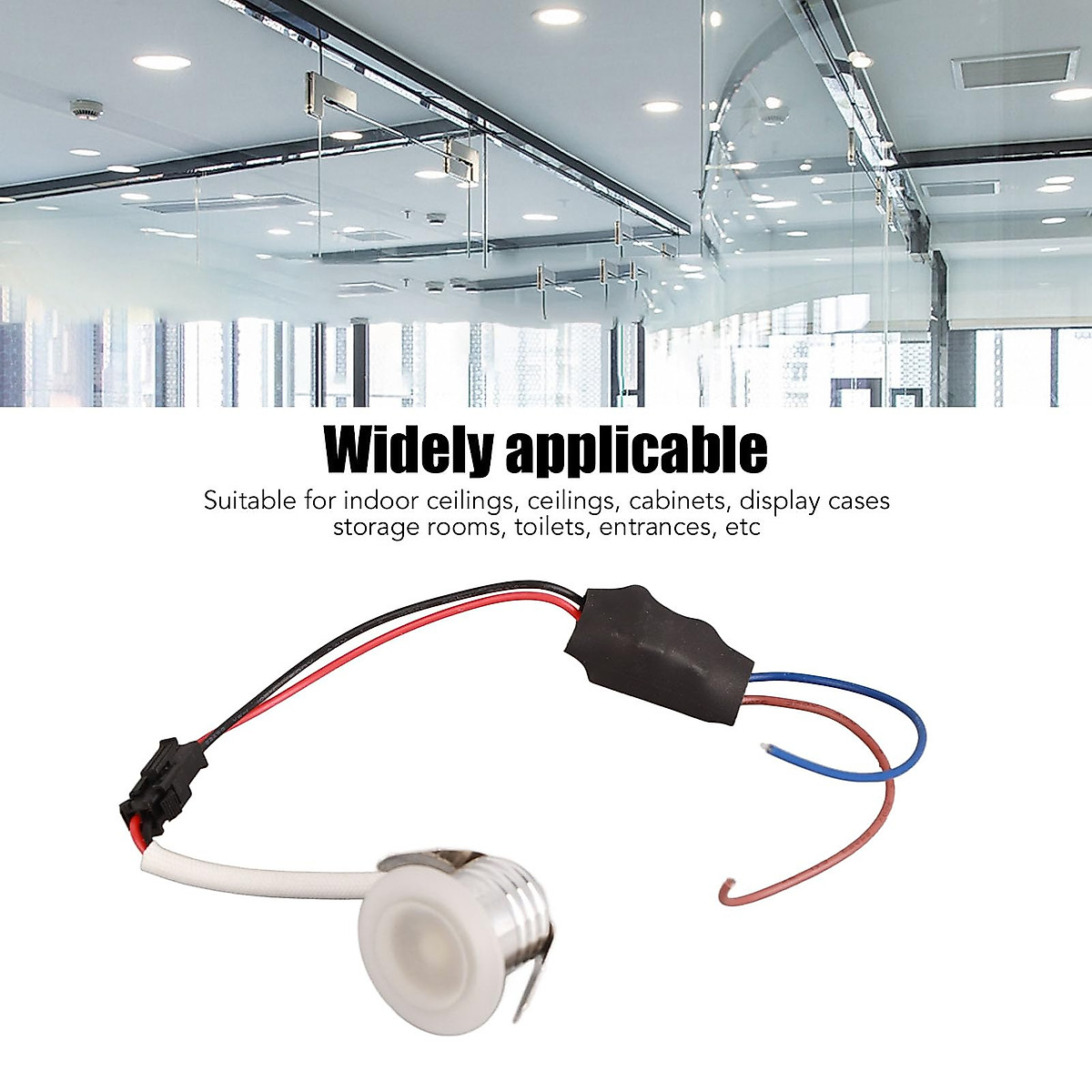 Hyuduo LED In Ground Well Light Spotlight Mini Recessed Spot Light Lighting Professional Round Shape LED Ceiling Spot Lights Spotlights Home Spotlights (Positive White Light 6000K)