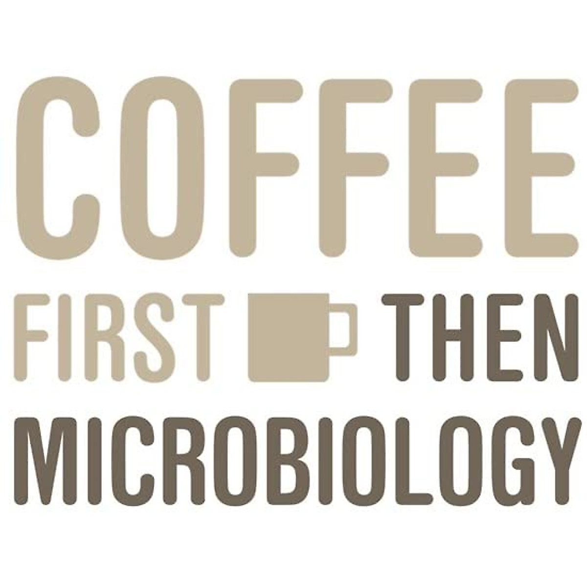 CafePress Coffee Then Microbiology Mugs Ceramic Coffee Mug, Tea Cup 11 oz