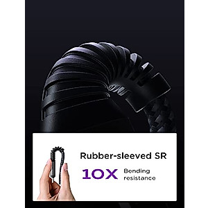 LISEN 3.2A USB C Cable Fast Charger [2 Pack/6.6FT], USB A to USB C Charger Cable Fast Charging Cord with LED Light and Rubber-Sleeved SR Compatible with Samsung Galaxy S20/S10/S9/Note 10/9