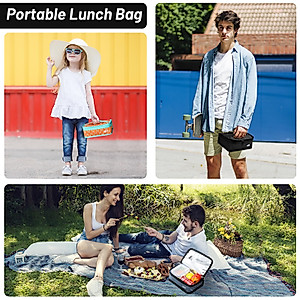 MIER Portable Thermal Insulated Cooler Bag Mini Lunch Bag for Kids, Black