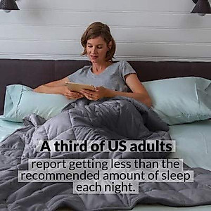 Tranquility 12lb Weighted Throw Blanket, Twin Ivory