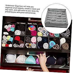 Cabilock 3pcs Fabric Sock Box Dresser Divider Hanging Drawers for Closet Clothing Storage Box Panty Organizers Clothing Organizer Sock Organizer Drawer Organizer for Clothing Sock Divider