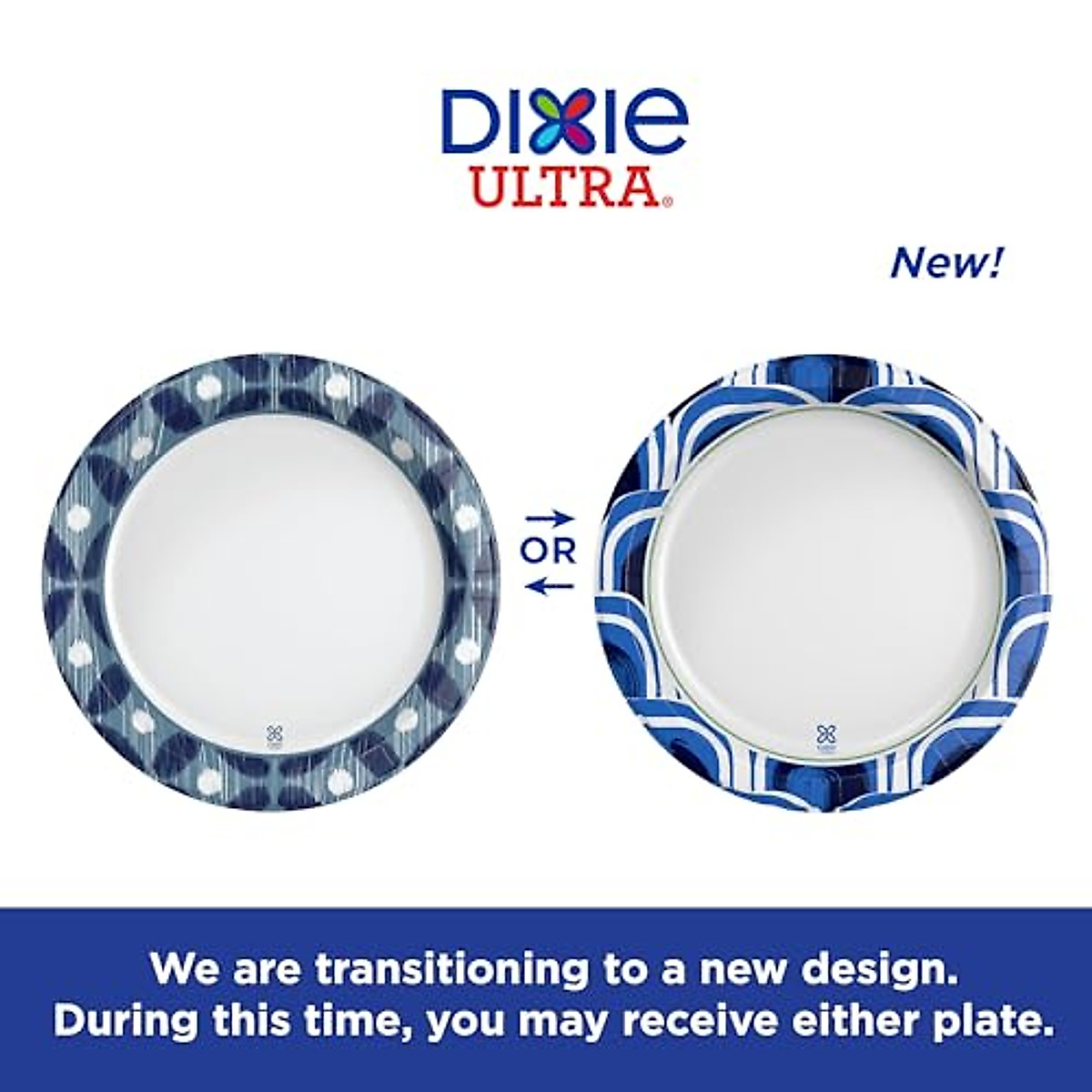 Dixie Ultra Large Plates, Disposable Plates for Heavy Messy Meals, 12 Count (Pack of 1)