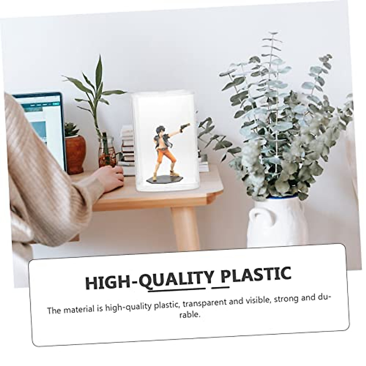 Cabilock 12 Pcs Storage Case Figure Model Display Case Dustproof Case Multi-Function Display Figure Model Showing Case Crafts Toy Child