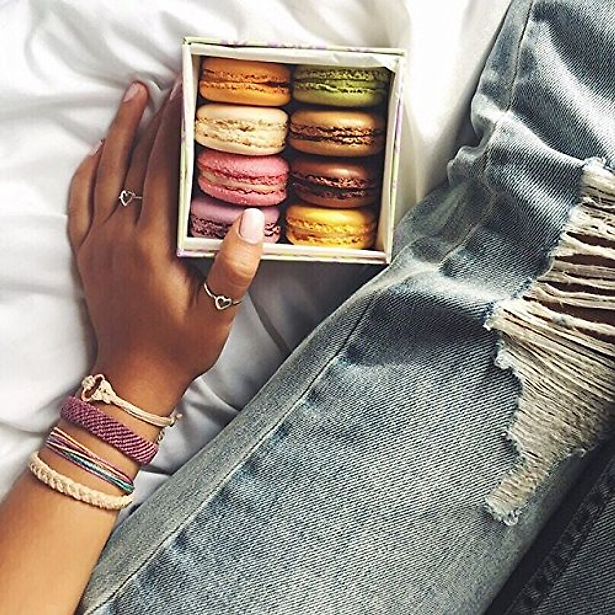 Pura Vida Good Vibes Bracelet - 100% Waterproof, Wax-Coated - with Iron-Coated Copper Charm