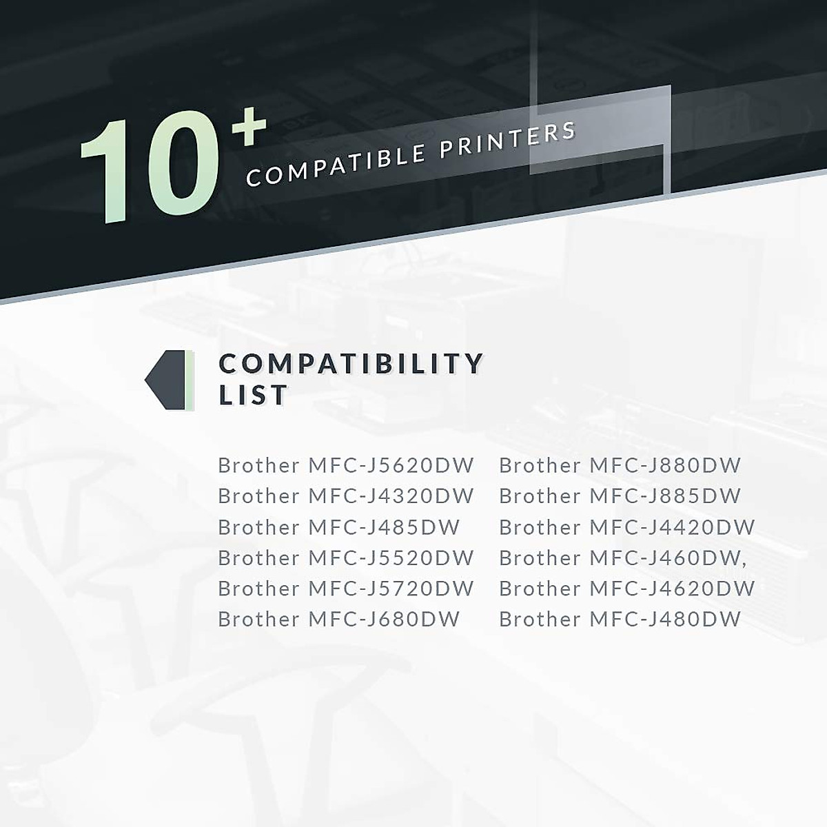 K-Ink Compatible Ink Cartridge Replacement for Brother LC203 LC 203XL 201XL LC201 to use with MFC-J480DW MFC-J880DW MFC-J4420DW MFC-J680DW MFC-J885DW (4 Black, 2 Cyan, 2 Magenta, 2 Yellow, 10 Pack)