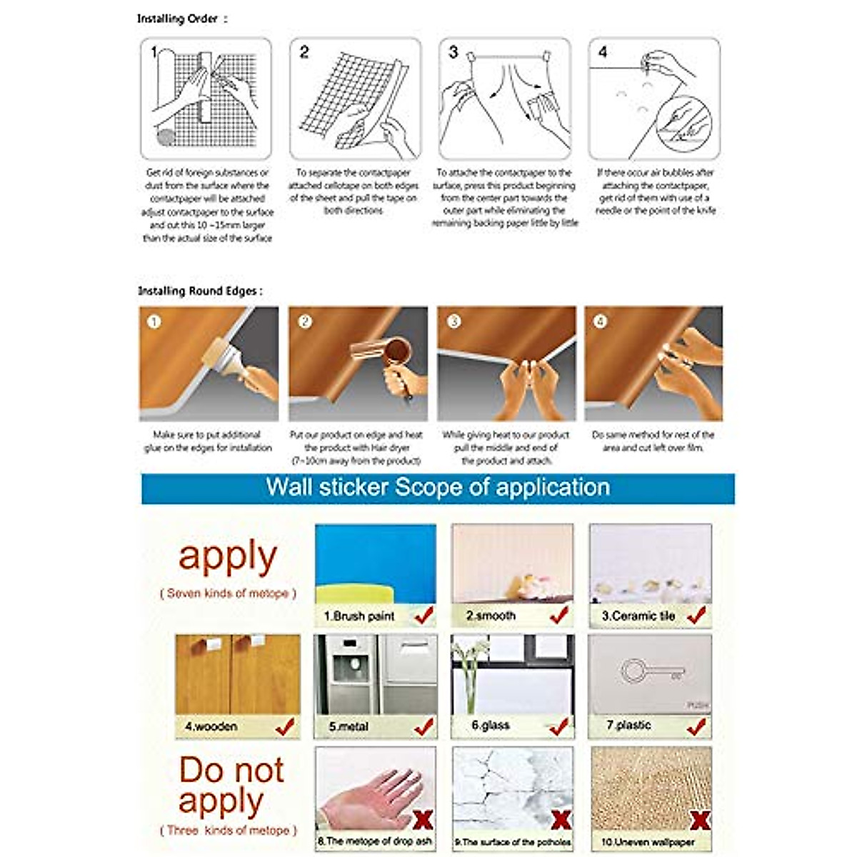 Taamall Simplemuji Gray Leaves Self Adhesive Adhesive Paper Shelf Liner Funitures Dresser Drawer Cabinet Decor 17.7 Inch by 100 Inch