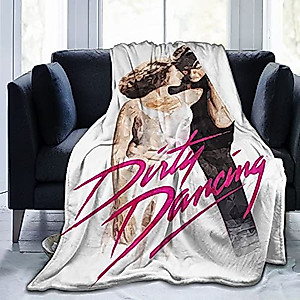 Mnaesllq Dirty Dancing Multi Purpose Blanket Super Soft,Fluffy,Warm,Cozy,Plush,Thick,for Crib Sofa Chair Living Room Gifts Travel Beach Decoration Black 50inx40in