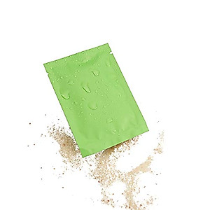 100/200PCS Green Metallic Foil Open Top Bags (200, 5x8cm (1.9x3.1"))