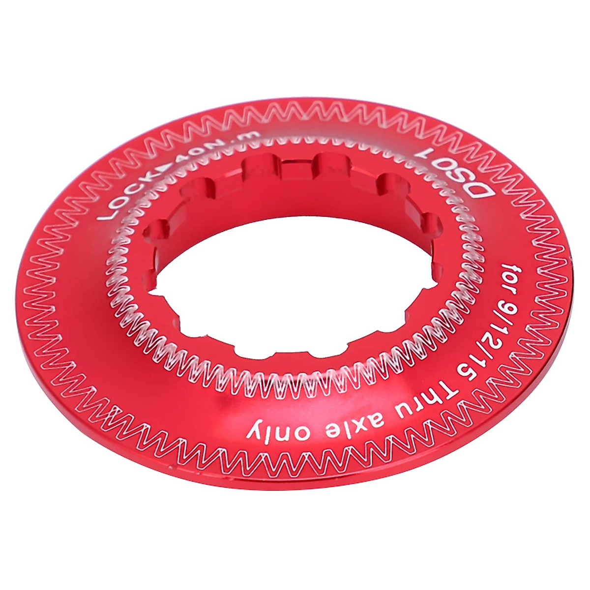 ZPSHYD Bike Brake Center Lock, Bike Hub Adapter Set Bicycle 6 Bolts Disc Brake Rotor Adapter Bike Accessory Tool (Red +Black)