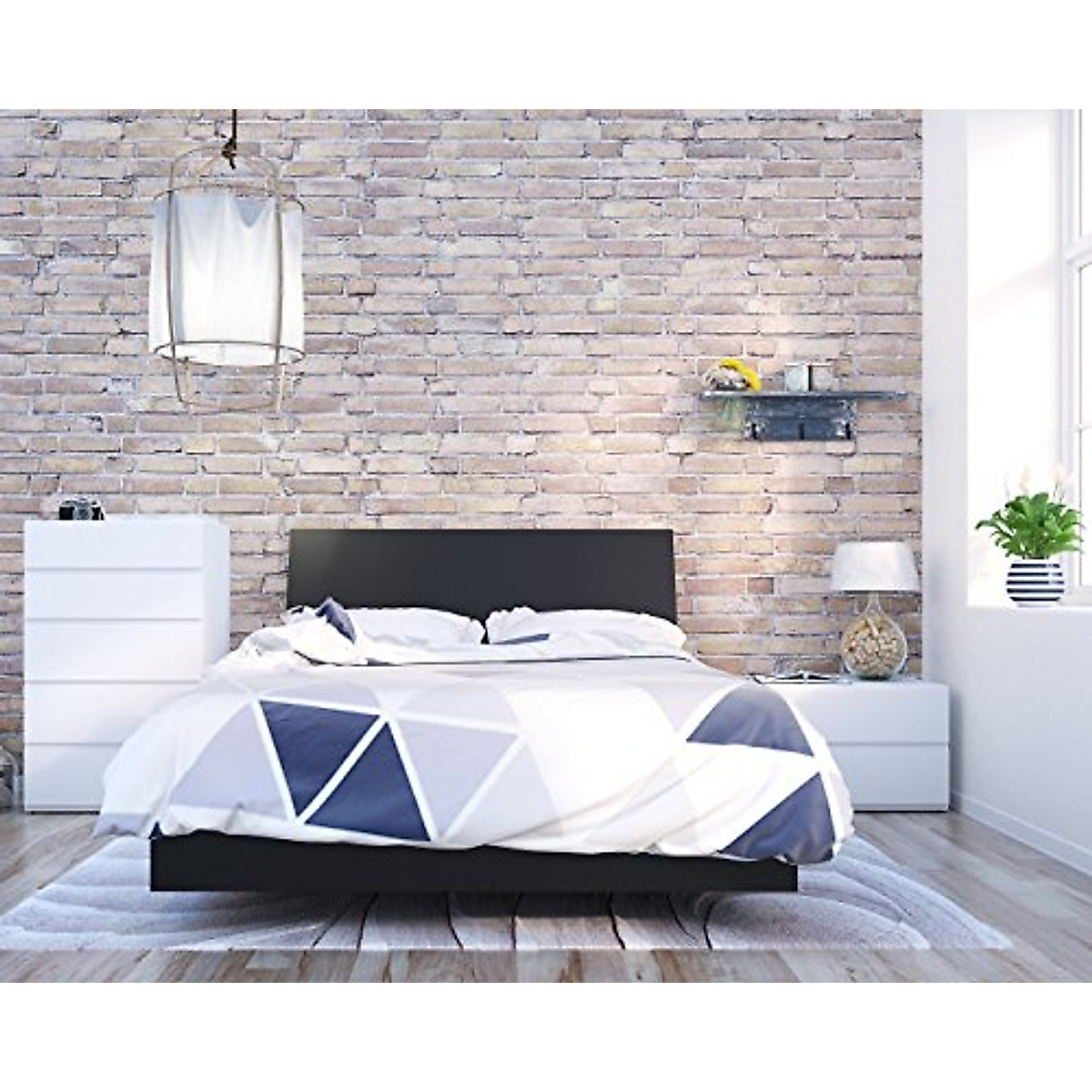 Nexera Platform Bed, Full, Black