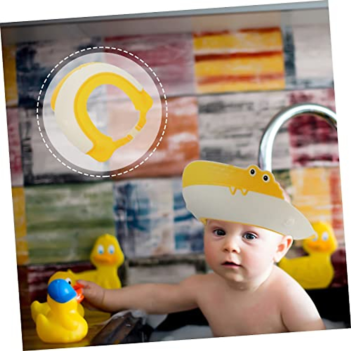 Totority 2pcs Children's Shampoo Cap bath rinser baby shower hair caps baby shampoo cap hair washing hat kids water guard visor kids shampoo kids shower hats shower head portable pp toddler