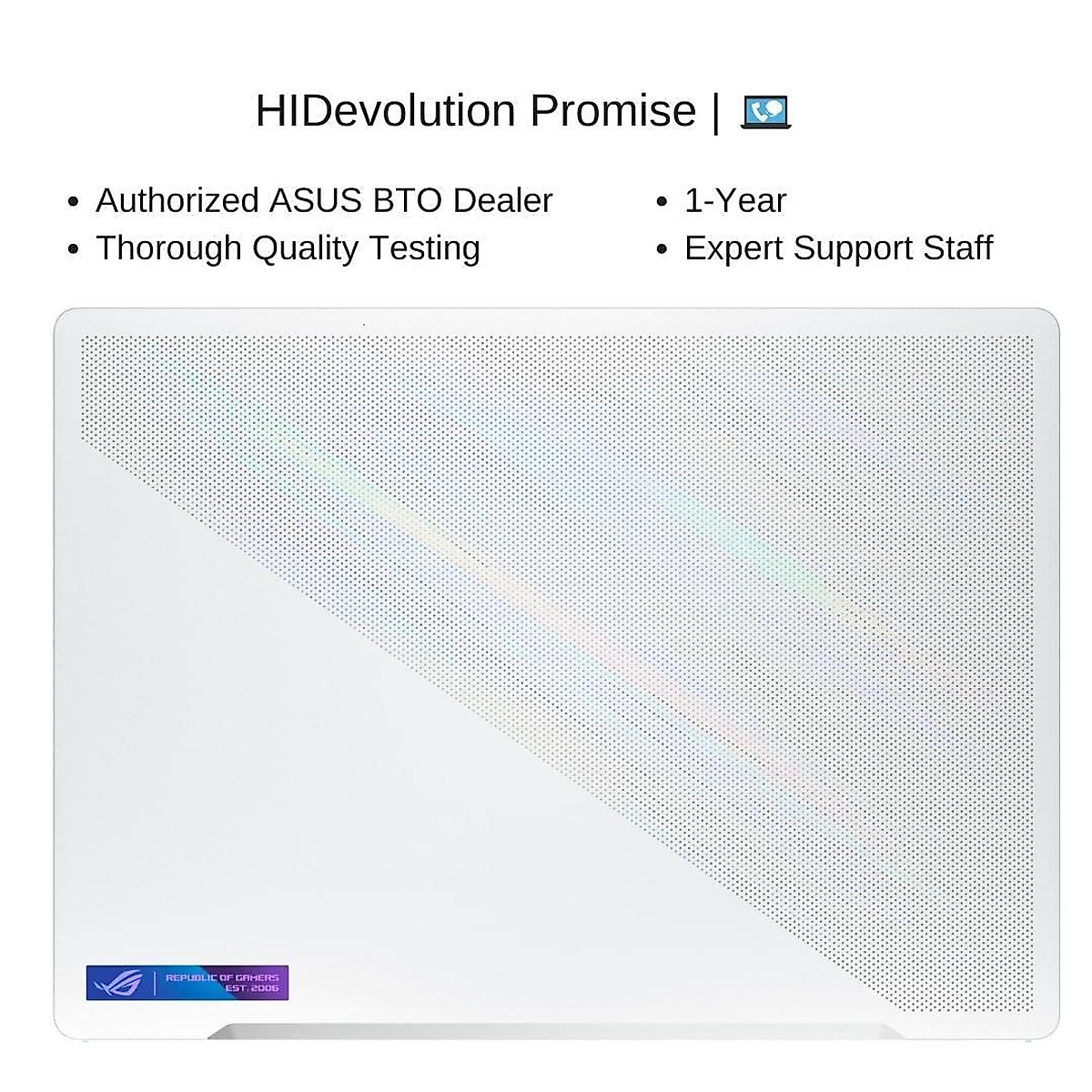 [2022] HIDevolution ASUS ROG Zephyrus G14 GA402RK 14" WQXGA 120Hz, 3.3 GHz Ryzen 9 6900HS, Radeon RX 6800S, 40 GB 4800MHz RAM, 1 TB PCIe SSD, Windows 11 Pro