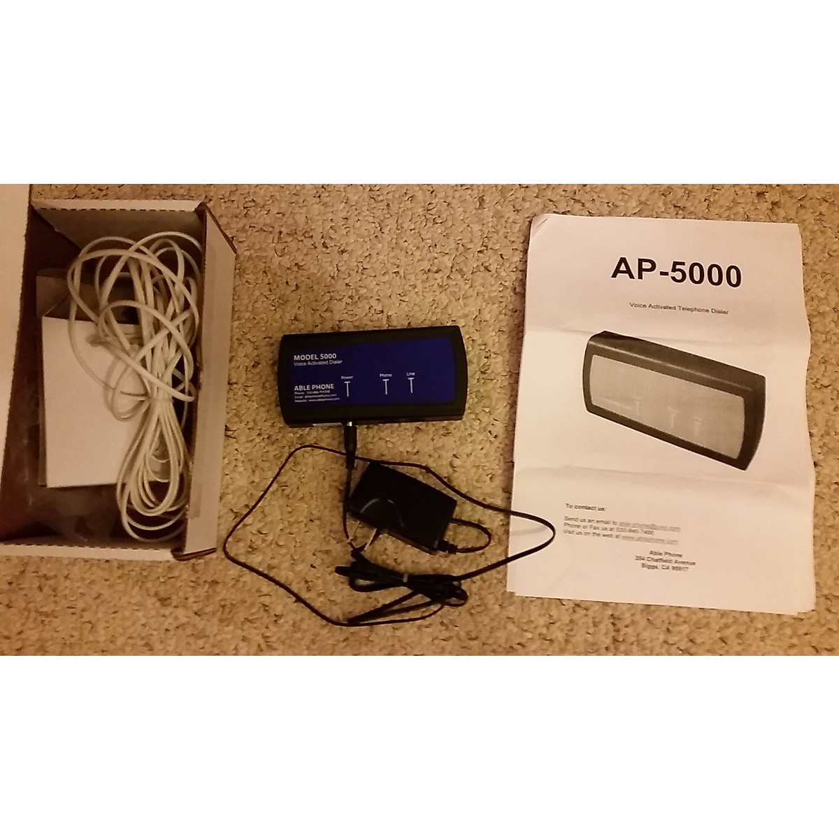 AblePhone Voice Activated Telephone Dialer