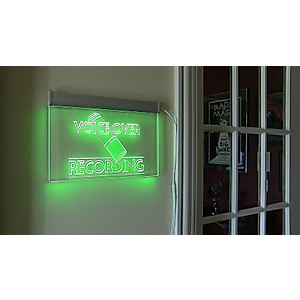 Multi-Color LED Voice Over Recording Sign with Remote Control