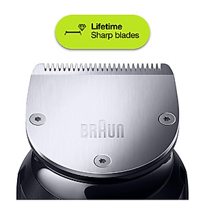 Braun BT 7240,Braun Beard Trimmer for Men BT7240, Cordless & Rechargeable Hair Clipper, Detail Trimmer, Mini Foil Shaver with Gillette ProGlide Razor, Black/Silver Metal, Black/Silver Metal,
