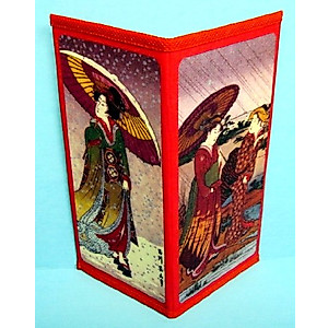 Set of 4 Japanese Rice Paper Wallets Style Group"A"