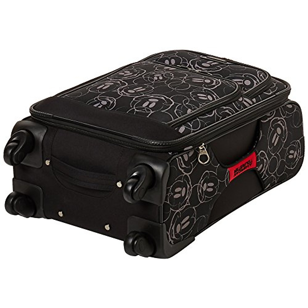 American Tourister Disney Softside Luggage with Spinner Wheels, Mickey Mouse Multi-Face, 21-Inch