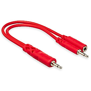 Hosa CMM-515Y Hopscotch Patch Cables 5-Pack, 6 Inch (CMM515Y)