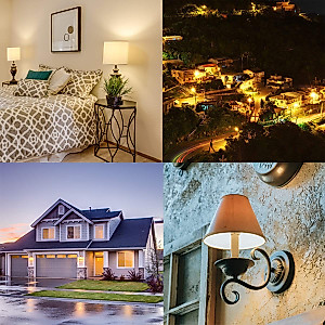 GREENIC LED Outdoor Yellow Led Light Bulb 15W A21 1500LM(100 watt Equivalent) E26 Medium Base Garden Patio Porch Light, 2 Pack