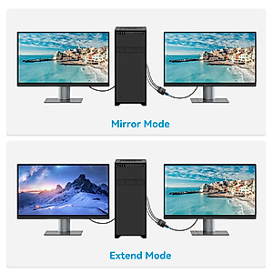 VENTION VGA to HDMI Adapter-1080P Video Dongle Adaptador VGA Converter with Audio Cable (0.5FT), Male to Female for PC,Monitor HDTV (Note: VGA to HDMI Only, Not Bi-Directional)