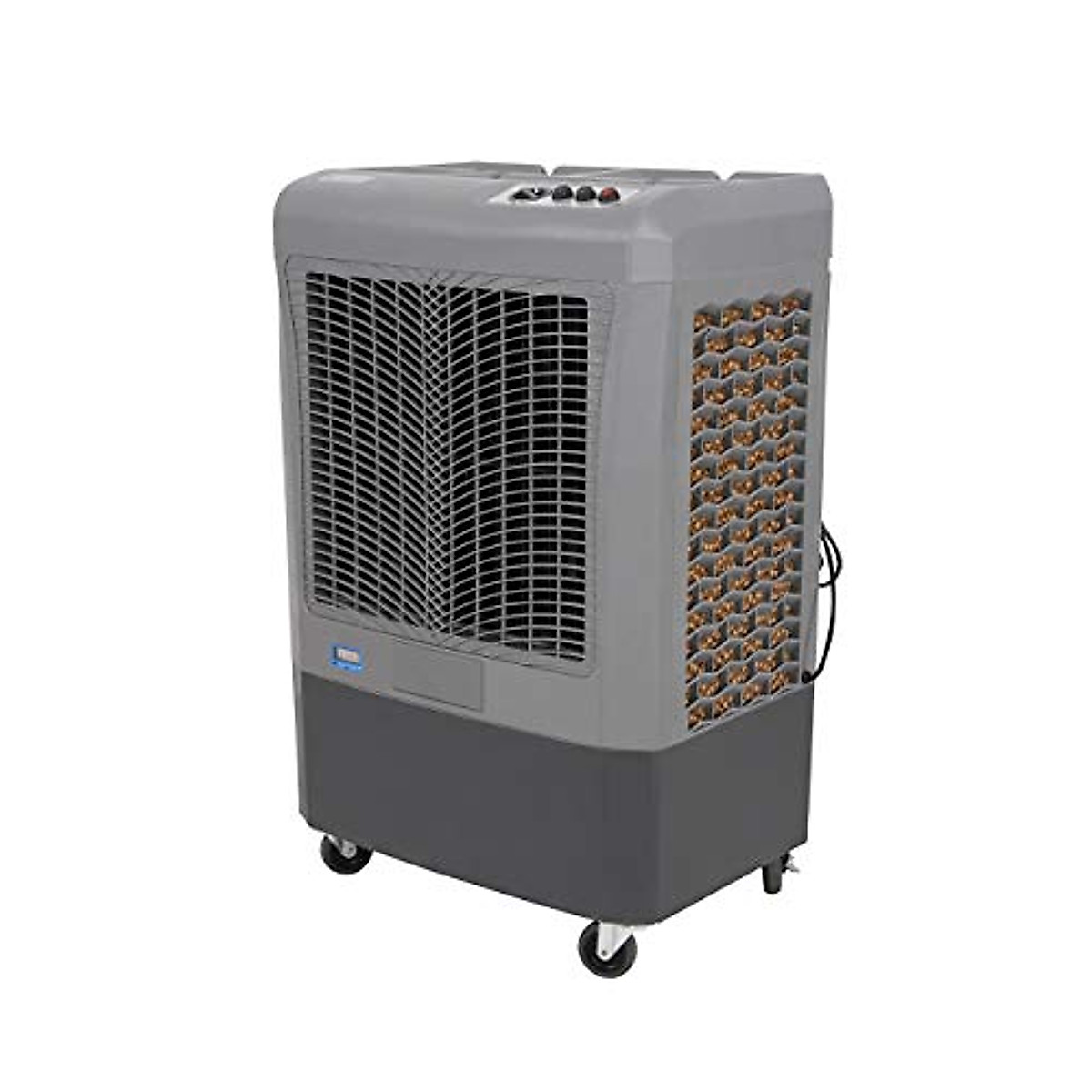 Portable Swamp Coolers - 3100 CFM MC37M Evaporative Air Cooler with 3-Speed Fan - Water Cooler Fan 950 sq. ft. Coverage High Velocity Outdoor Cooling Fan Swamp Cooler by Hessaire - Gray