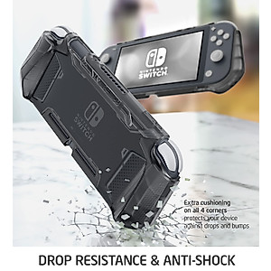 Mumba Grip Case for Nintendo Switch Lite, [Blade Series] TPU Protective Portable Cover Accessories Compatible with Switch Lite Console 2019 Release (FrostBlack)