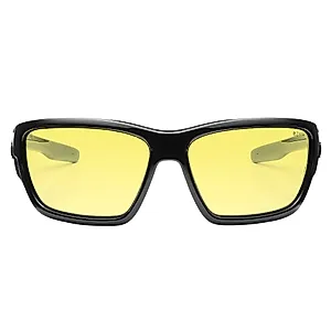 Ergodyne Skullerz Baldr Safety Glasses- Black Frame, Yellow Lens