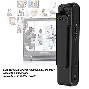 Mini Voice Video Recorder 1080P Night Vision Power Display Mini Body Camera for Law Enforcement - Compact Surveillance Device with 7 Hours of Separate Recording