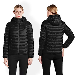 ANTARCTICA Heated Jacket, Lightweight Heating Jackets with 5V/3A Power Bank, 5 Areas Heating Winter Coat for Men and Women