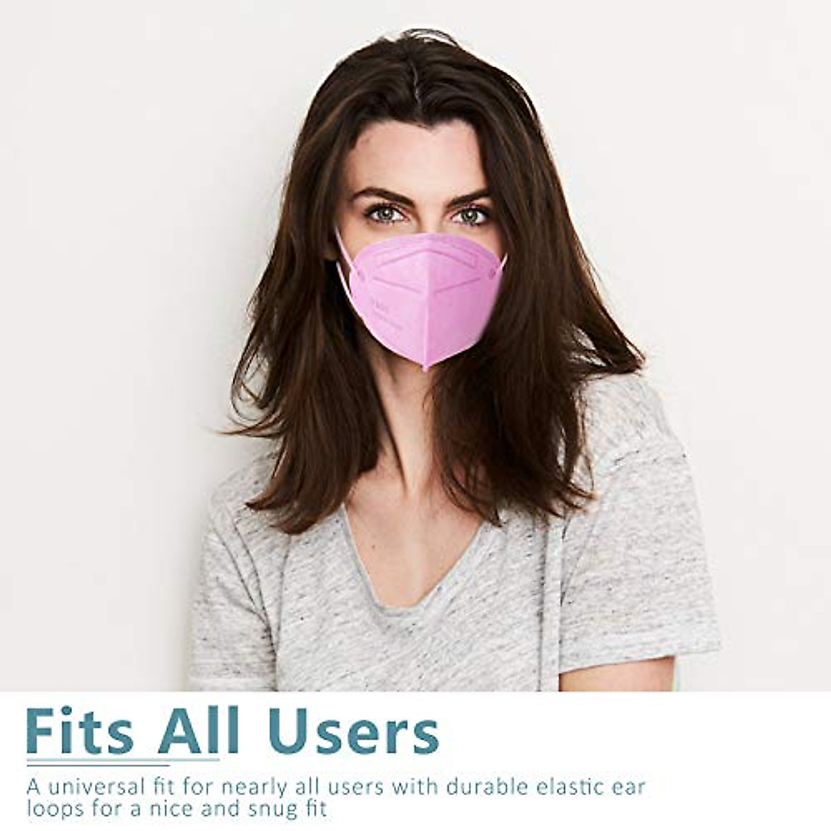 ChiSip KN95 Face Mask 20Pcs, 5 Layer Design Cup Dust Safety Masks, Breathable Protection Masks Against PM2.5 Dust Bulk for Adult, Men, Women, Indoor, Outdoor Use, Colorful