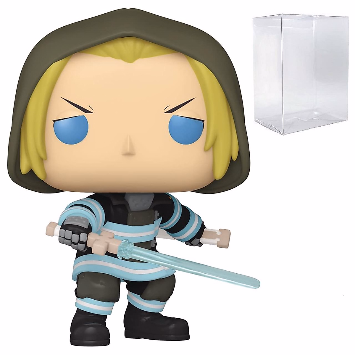 POP Fire Force Arthur with Sword Funko Pop Vinyl Figure (Bundled with Compatible Pop Box Protector Case) Multicolored 3.75 inches