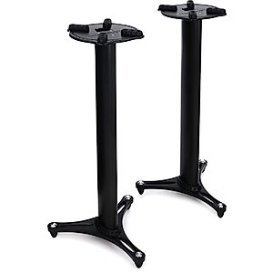 Ultimate Support MS-90/36B 36 Inches Studio Monitor Stands - Black Finish