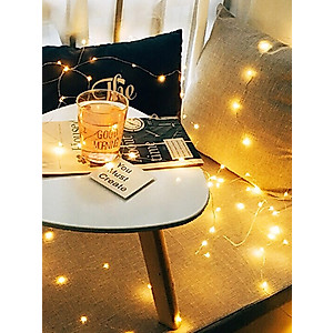 Fairy Lights Battery Operated, Mini Copper Wire String Lights, Full Star Colored Lights Battery LED String Lights Wedding Christmas Decoration Copper Wire String Lights Cake(5 meter with 50 lights)