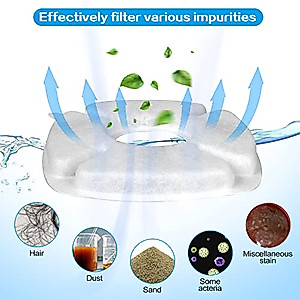 Dairzitv Cat Water Foutain Filters Pre-Filter Sponges Replacement for Veken 95oz/2.8L Automatic Pet Fountain Cat Water Fountain Dog Water Dispenser