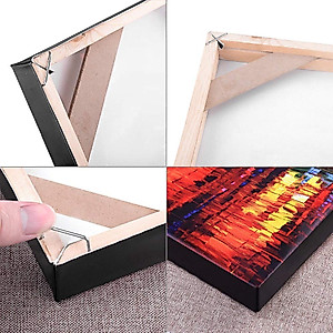 Canvas Stretcher Bars 12x16inch (30.5x40.6cm), DIY Wood Canvas Frame, Easy to Assemble Canvas Frame, Gallery Wrap Oil Frame Kits Canvas Wood Stretcher Bars- for Oil Paintings, Prints, Posters