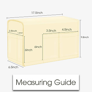 Joywell Recliner Narrow Linen Armrest Covers for Living Room Anti-Slip Sofa Arm Protector for Dogs, Cats, Pets Armchair Slipcover for Couch with 4 Pockets for TV Remote Control, Phone, 1 Pcs, Gray