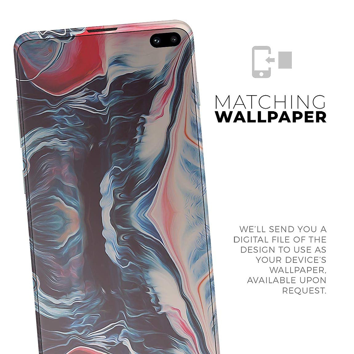 DesignSkinz Liquid Abstract Paint Remix V23 Protective Vinyl Decal Wrap Skin Cover Compatible with The Samsung Galaxy S20 (Screen Trim & Back Glass Skin)