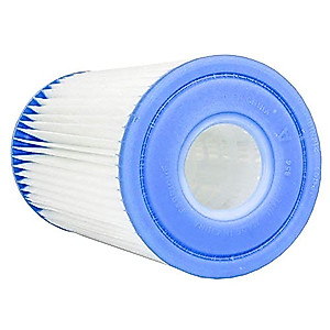 Intex Easy Set 18 Foot by 48 Inch Round Inflatable Above Ground Swimming Pool with Filter Pump, Ladder, Pool Cover, and 6 Pack Filter Cartridges, Blue