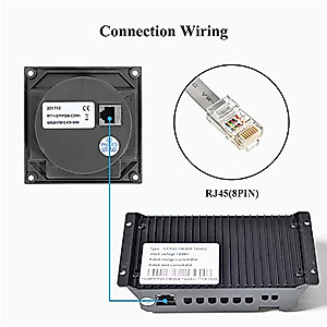 EPEVER Meter MT-1 Remote with LCD Display for Solar Charge Controller EPIPDB-COM Series 10A/20A Dual Battery Solar Panel Charging System