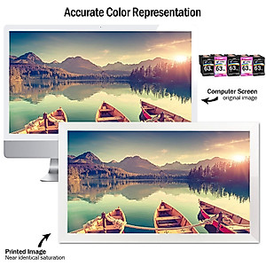 Cartlee 5 Remanufactured 63XL 63 XL High Yield Ink Cartridges for HP Envy 4512 4520 DeskJet 3632 2130 1110 1112 2132 3630 3634 3636 3637 OfficeJet 3830 3833 4650 4652 5255 5258 Printer Black, Color