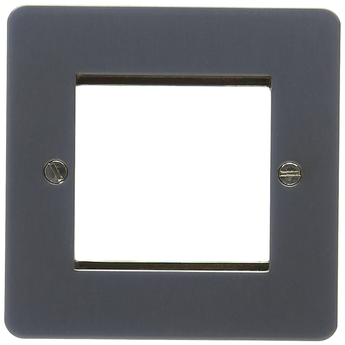 MK Edge K14182BRC 50 x 50mm 2-Module Euro Frame - Brushed Chrome