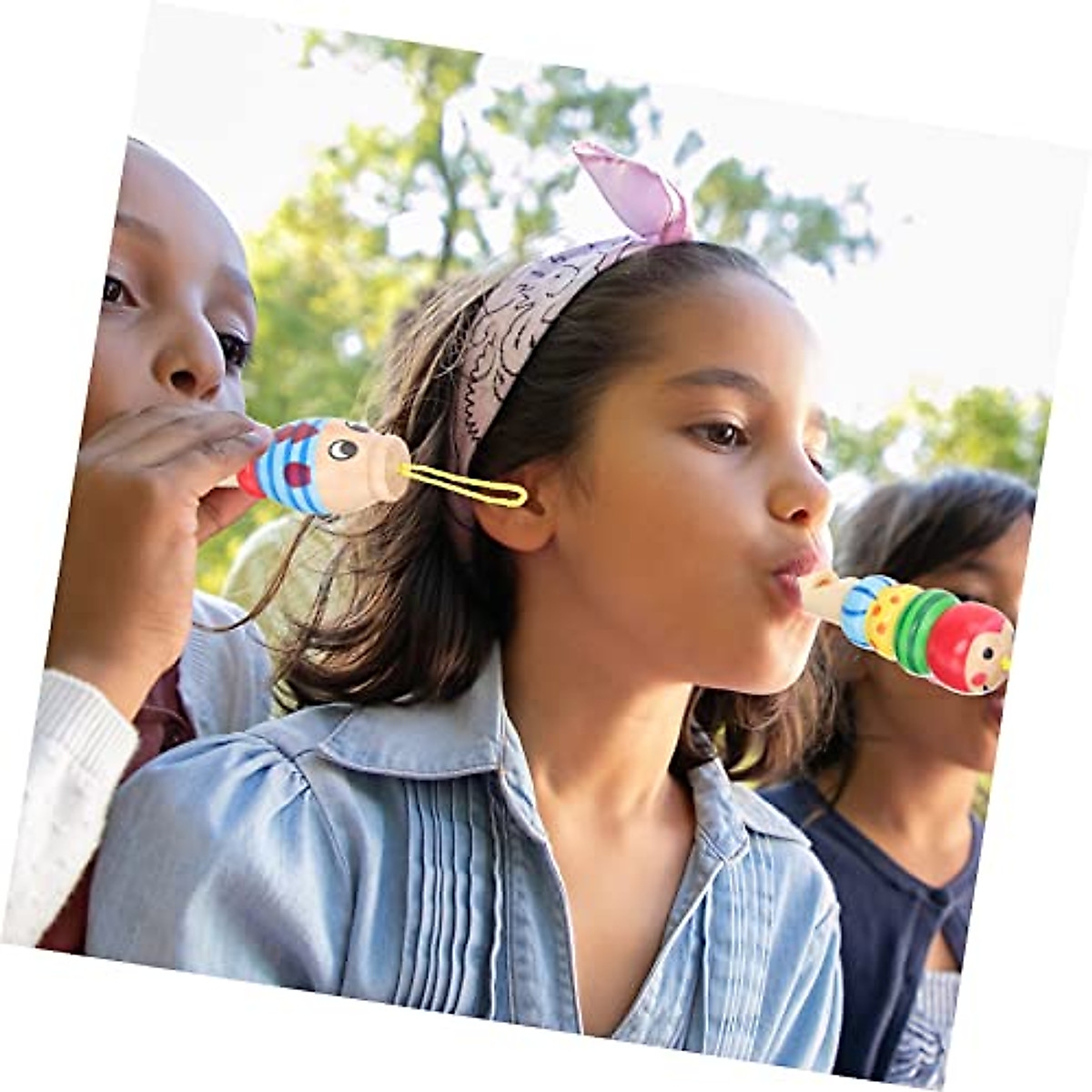 jojofuny 3 pcs Playthingrandom Educational Animals Music Children Carved Instruments Whistles Style Stuffer Kids Random Cartoon Wooden Stocking Toysrandom Toy Toys Whistle