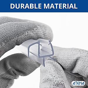ATENA Frameless Shower Door Bottom Seals (3/8" x 36") - 2pcs Shower Door Seal Strips