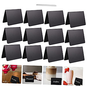 Tofficu 5 Sets Blackboard Display Board Small Chalkboard Memo Chalkboard Desktop Memo Sign Mini Blackboard Sign Kids Chalkboard Chalk Board Sign Board Plastic WiFi Rewritable Small Tent