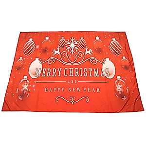 CHICIRIS Christmas Door, Polyester Material Light Weight Foldable Portable Garage Door for Backdrops (400 * 180cm)