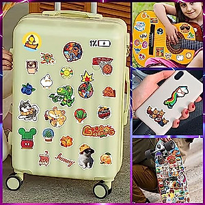 300pcs VSCO Stickers for Water Bottle, Cool Laptop Stickers for Kids Teens, Trendy Graffiti Cute Vinyl Aesthetic Waterproof Stickers Pack for Skateboard Luggage, Colorful Funny Stickers