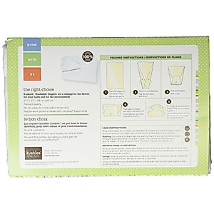 Kushies 6 Pack Washable Flat Diapers, White