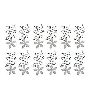 DrainWig Shower, Sink, and Bathtub Disposable Drain Hair Stopper As Seen On Shark Tank, Flower, White, 12 Pack